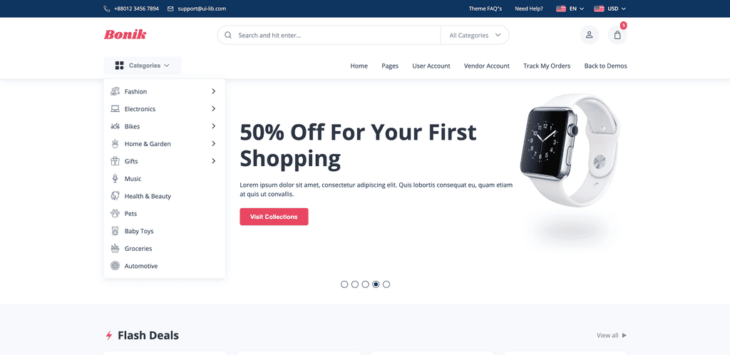 5+ Best Next.js eCommerce templates - Reactemplates