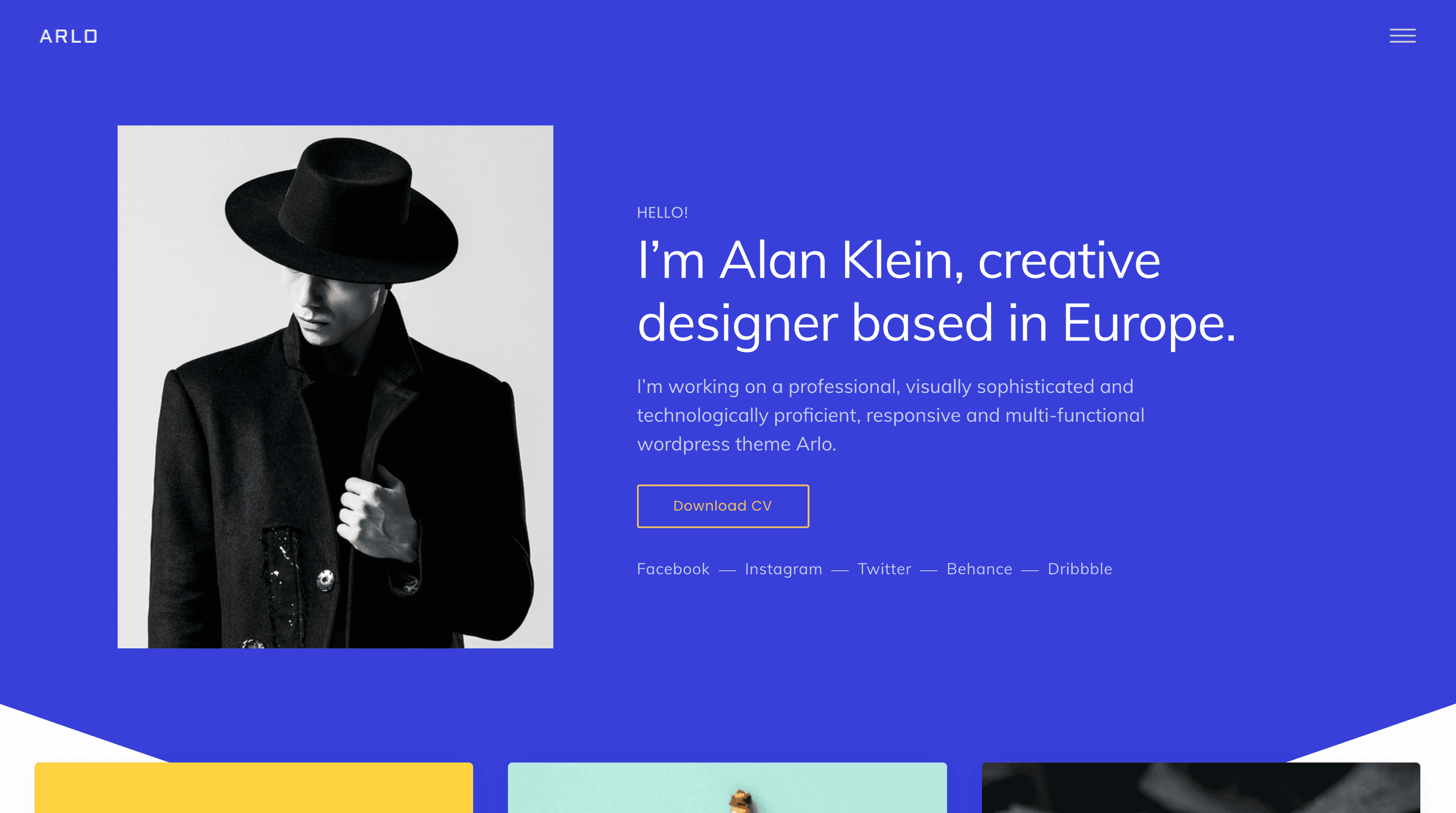 Top 10+ React portfolio Templates - Reactemplates