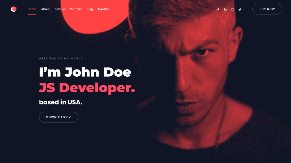 Top 10+ React portfolio Templates - Reactemplates